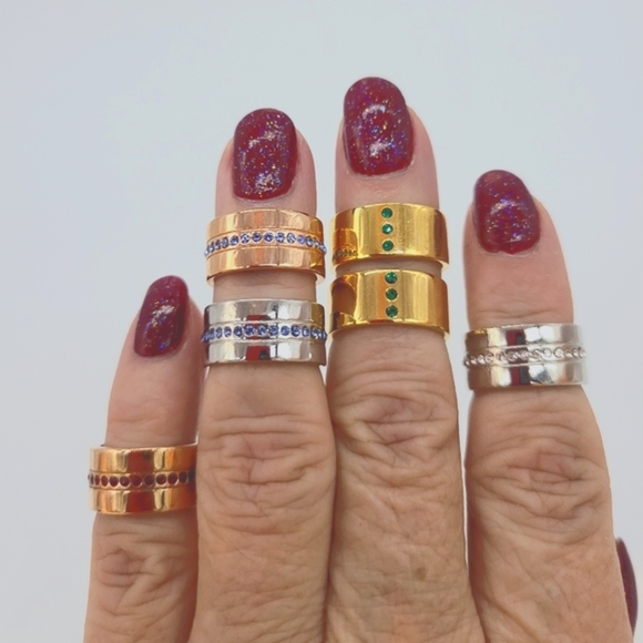 Vita Fede | Jewelry | Vita Fede 24k Goldplated Ring Swarovski Crystals ...